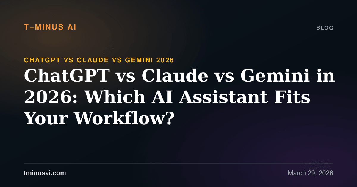 ChatGPT vs Claude vs Gemini in 2026: Which AI Assistant Fits Your ...